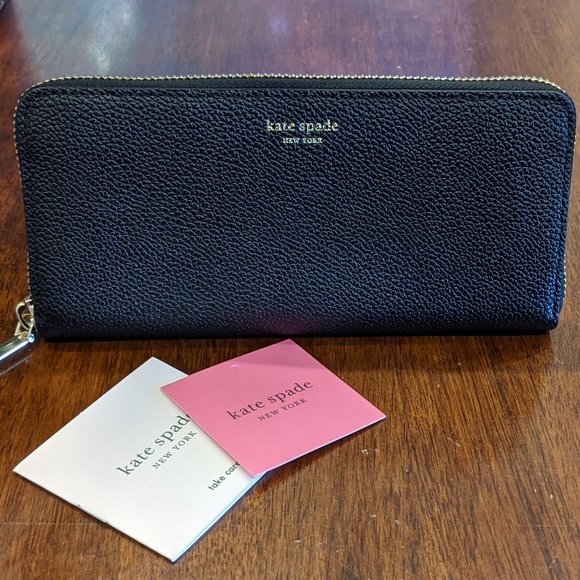 kate spade | Bags | Kate Spade Zip Around Closure Slim Continental ...